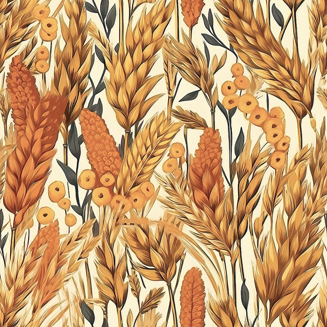 20 Autumn Harvest Digital Patterns, Traditional Holiday Design, Vintage ...