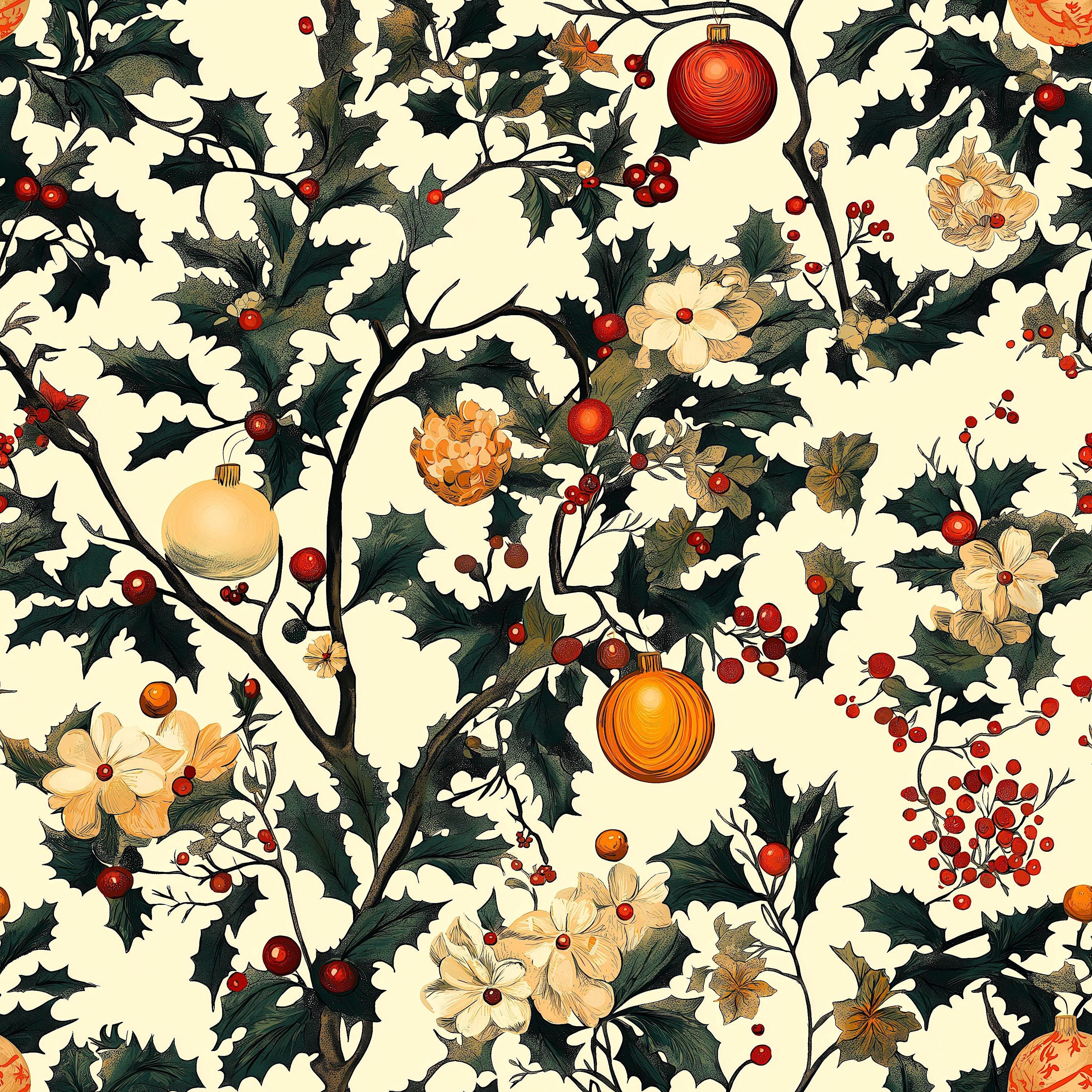 18 Mini Vintage Mid Century Christmas Digital Patterns, Traditional ...