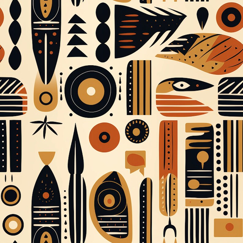 30 Retro Earth Tone Patterns, Urban Bohemian, Boho Chic, Vintage ...
