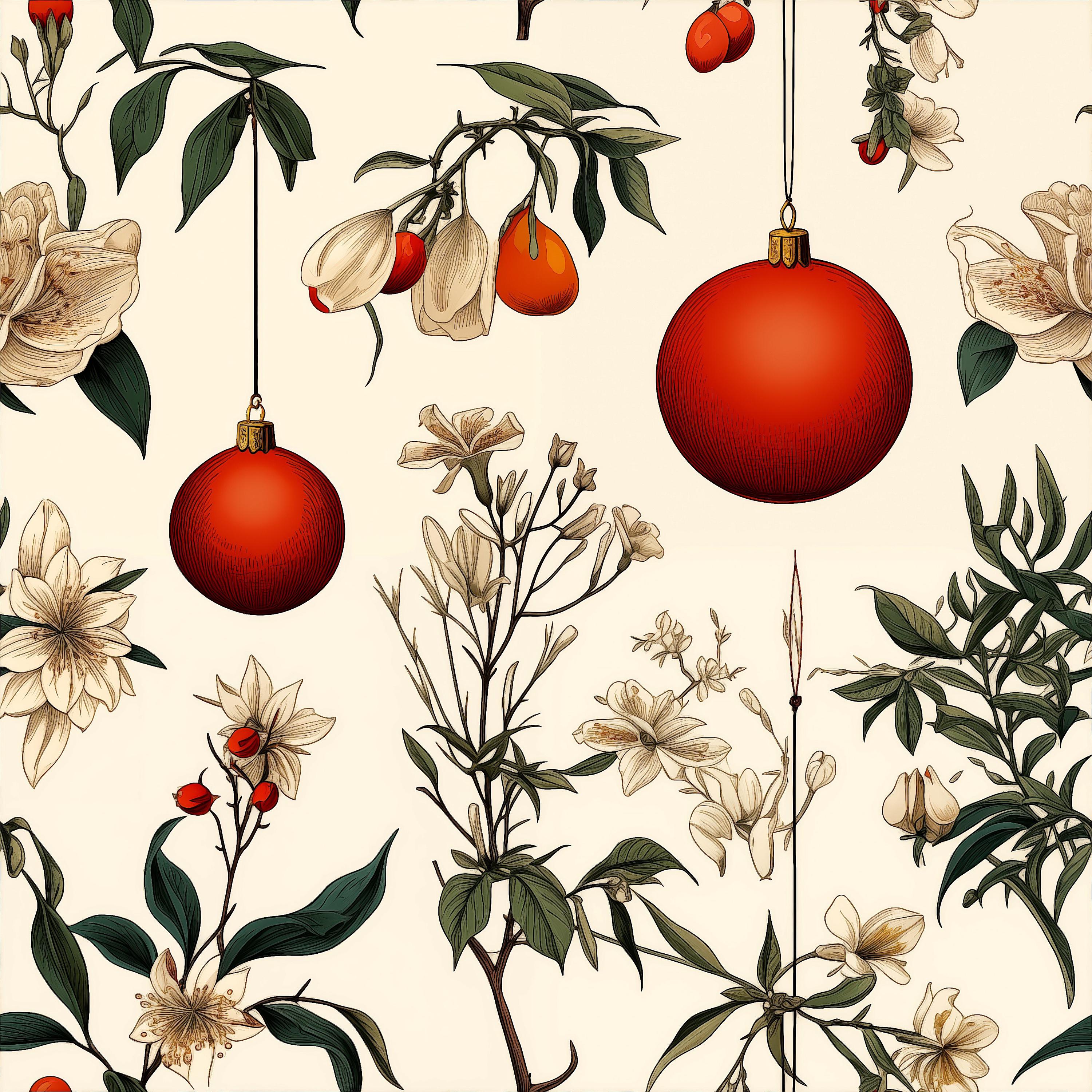 18 Mini Vintage Mid Century Christmas Digital Patterns, Traditional ...