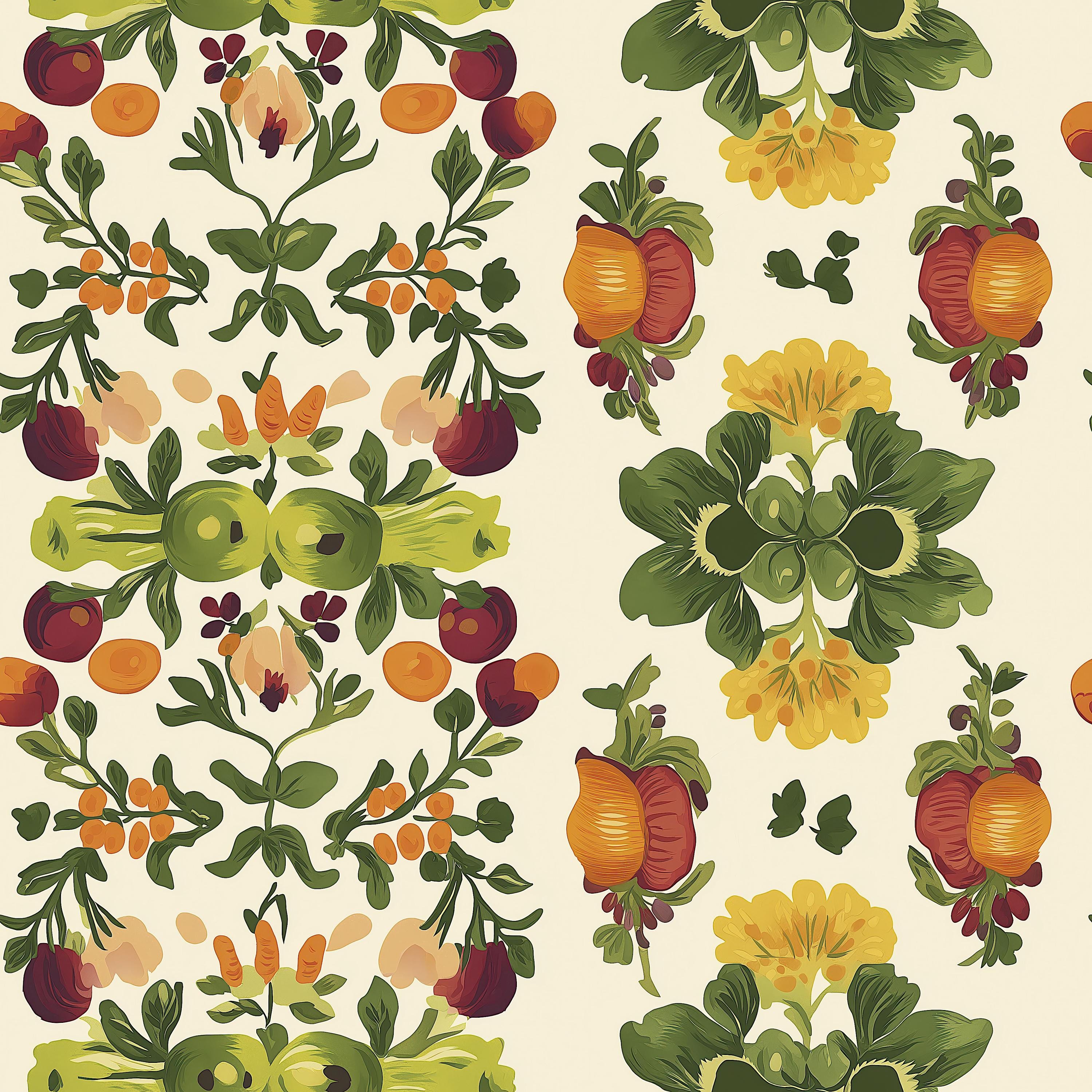 20 Vegetable Art Digital Patterns, Healthy Veggie Design, Body ...