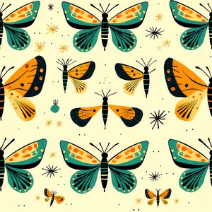 26 Block Print Butterfly Patterns for Home Decor and DIY Projects - Etsy