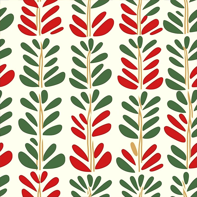 18 Christmas Block Print Patterns, Boho Chic Holiday Wallpaper, Urban ...