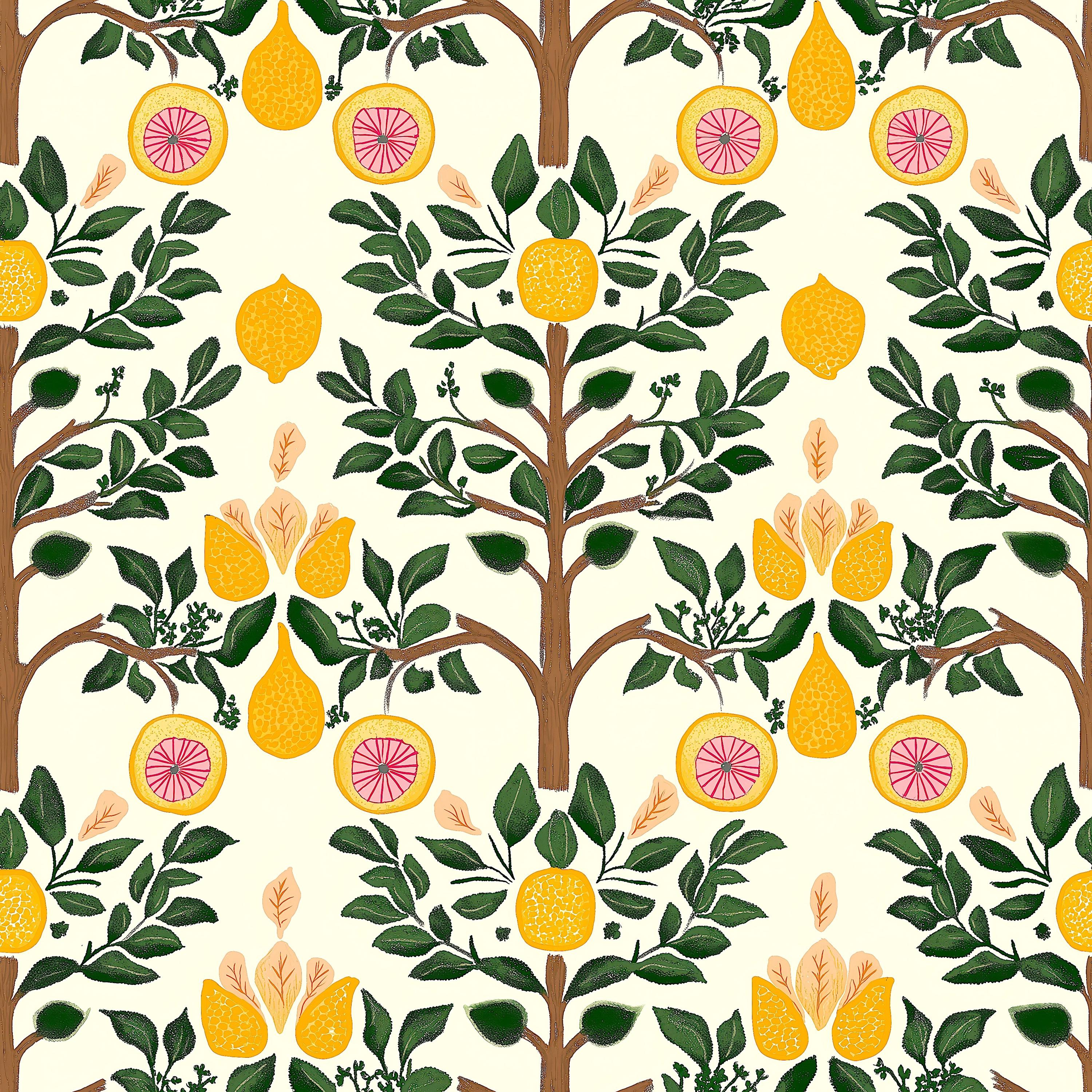 18 Lemon Tree Digital Patterns, Fruit Inspired Images, Cute Lemon ...