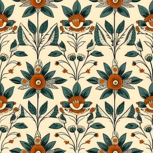25 Block Print Flower Patterns, Urban Bohemian, the Interior Designer ...