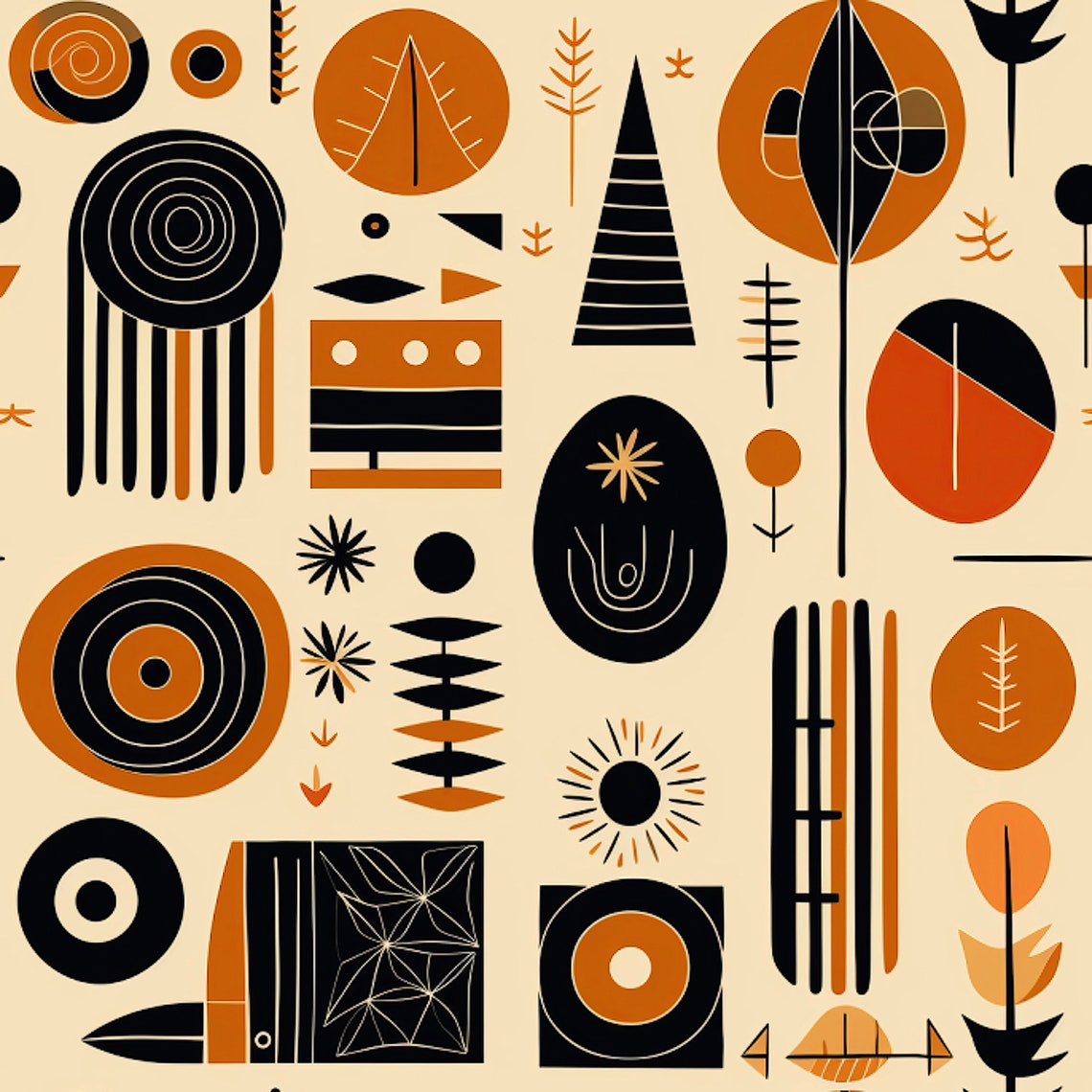 30 Retro Earth Tone Patterns, Urban Bohemian, Boho Chic, Vintage ...