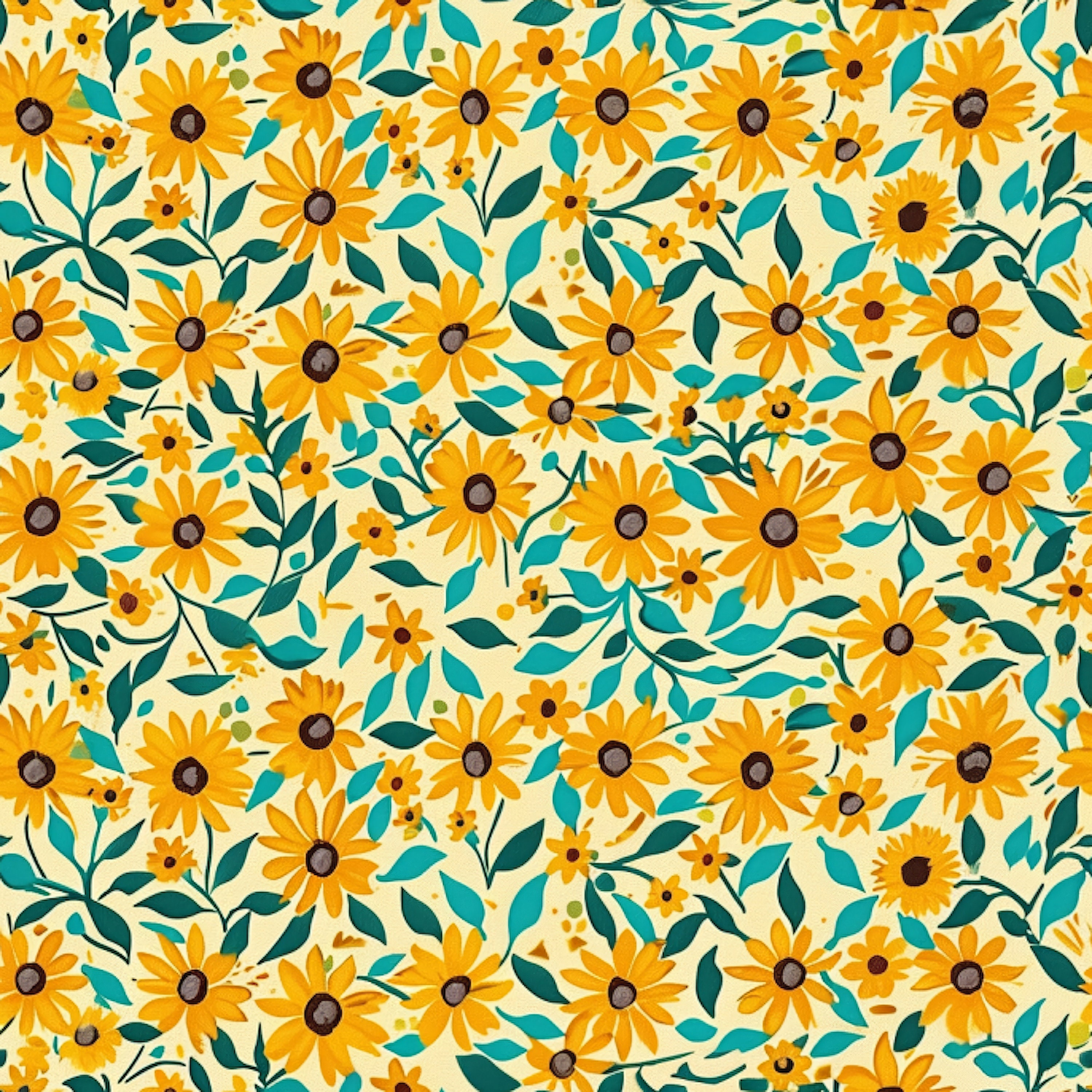 8 Boho Retro Sunflower Pattern, Urban Bohemian Home Decor, the Interior ...