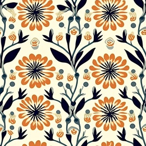 25 Block Print Flower Patterns, Urban Bohemian, the Interior Designer ...