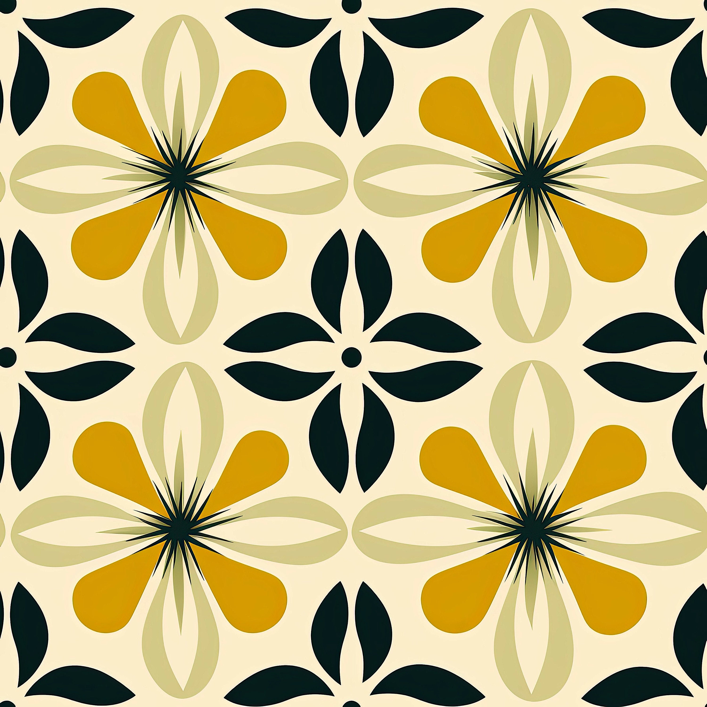 16 Retro Mid-century Modern Patterns, Maximalist Home Makeover, Vintage ...