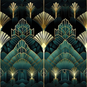 8 Great Gatsby Designs Art Deco Christmas Digital Downloads - Etsy