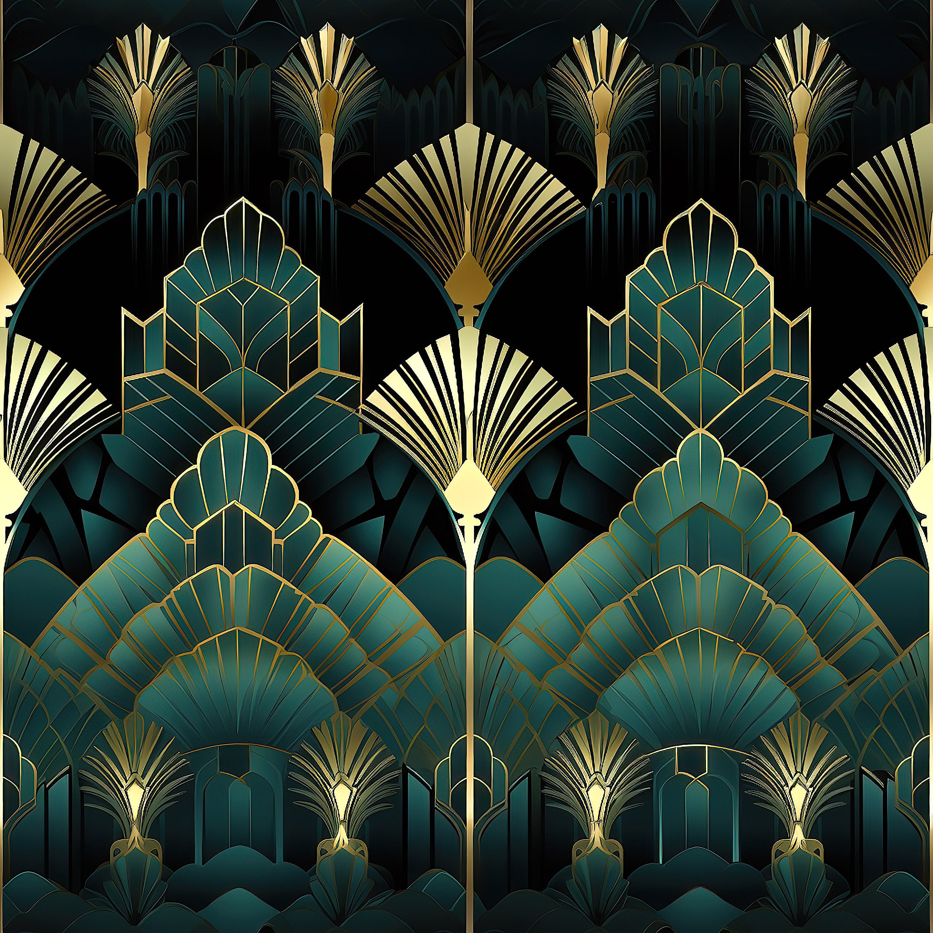 8 Great Gatsby Designs Art Deco Christmas Digital Downloads - Etsy ...