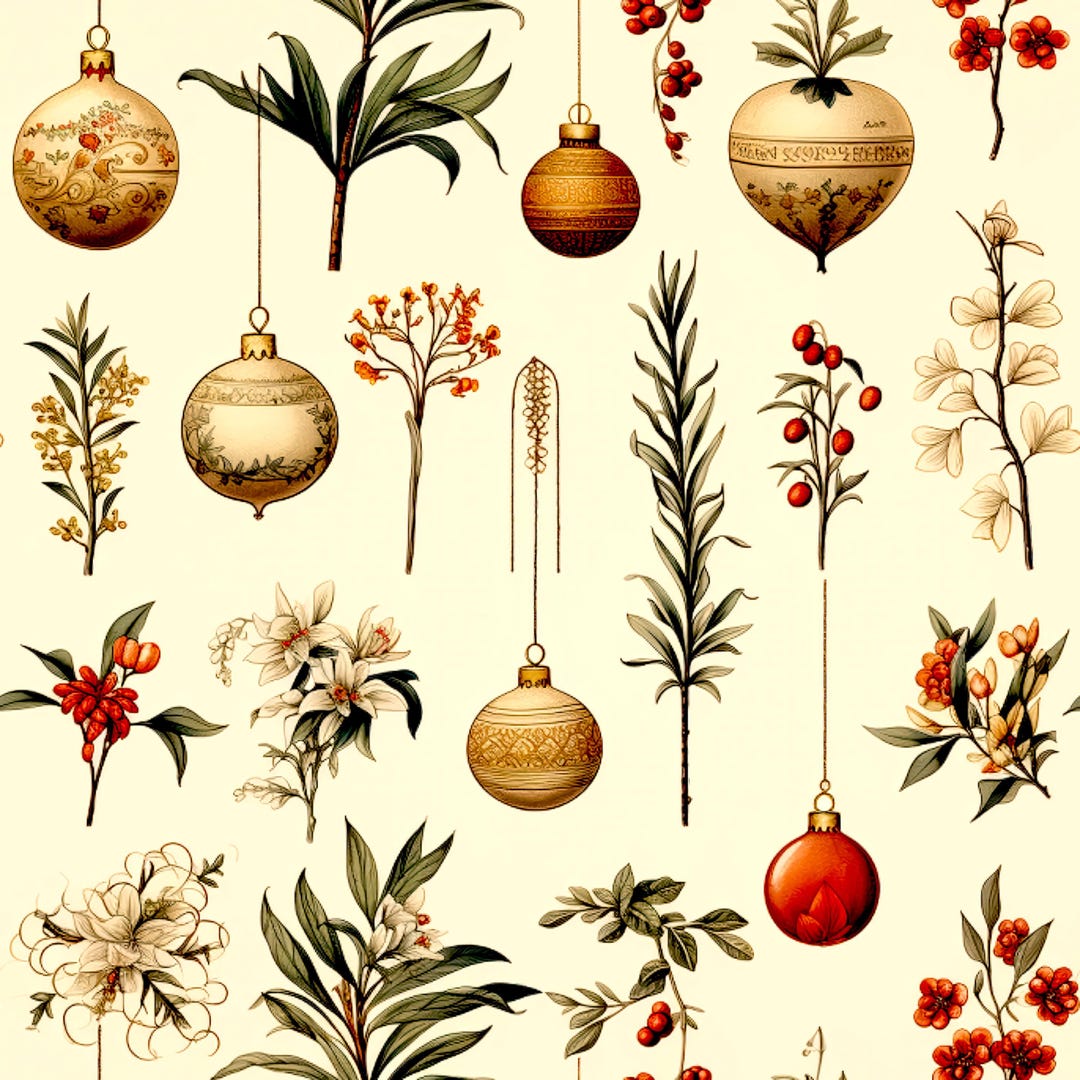 14 Midcentury Modern Vintage Christmas Ornaments, Christmas Retro ...