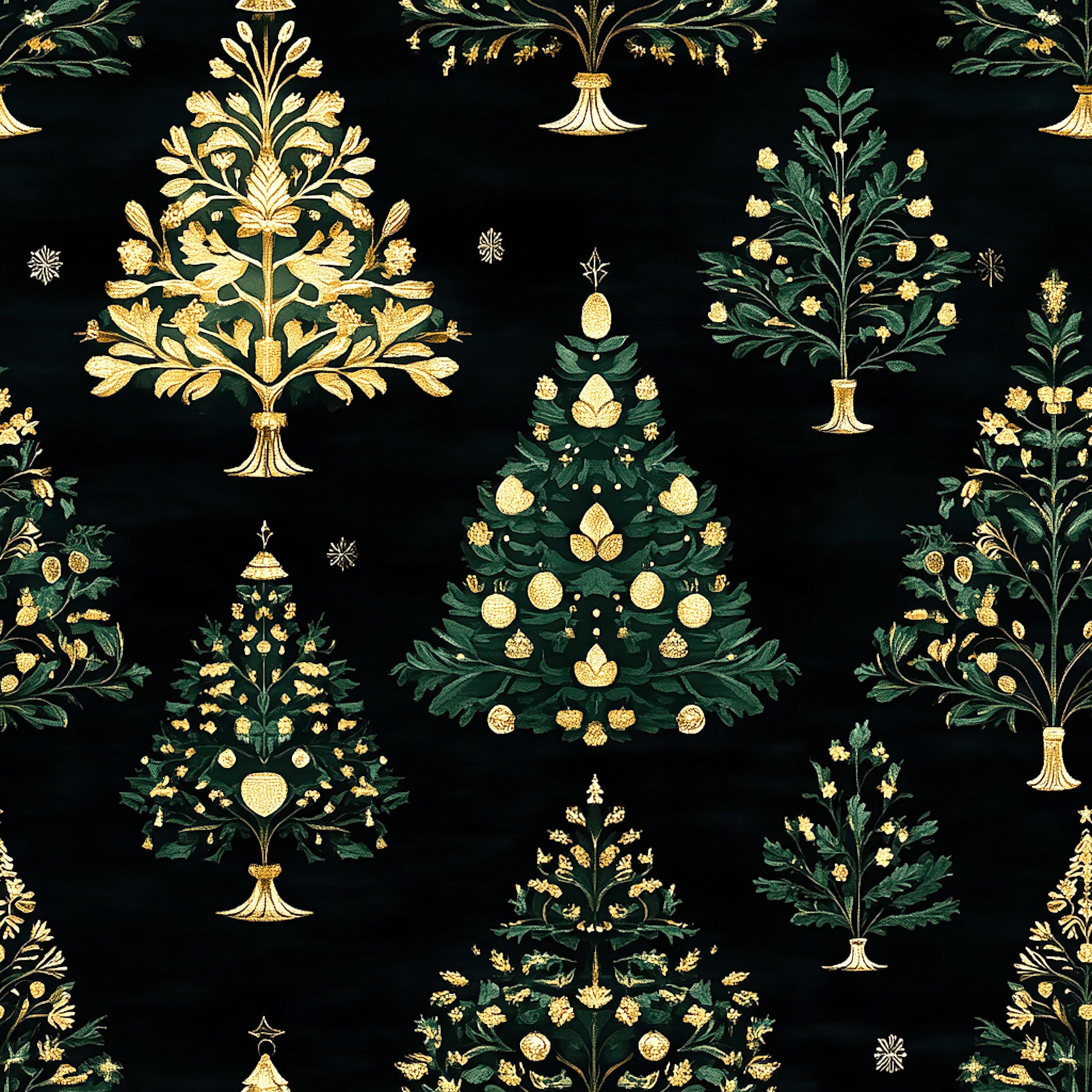 16 William Morris Christmas Tree Patterns, Traditional Christmas Design ...