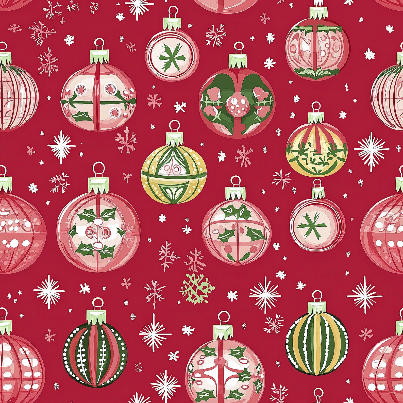 21 Vintage Style Christmas Ornament Digital Patterns, Holiday Ornaments ...