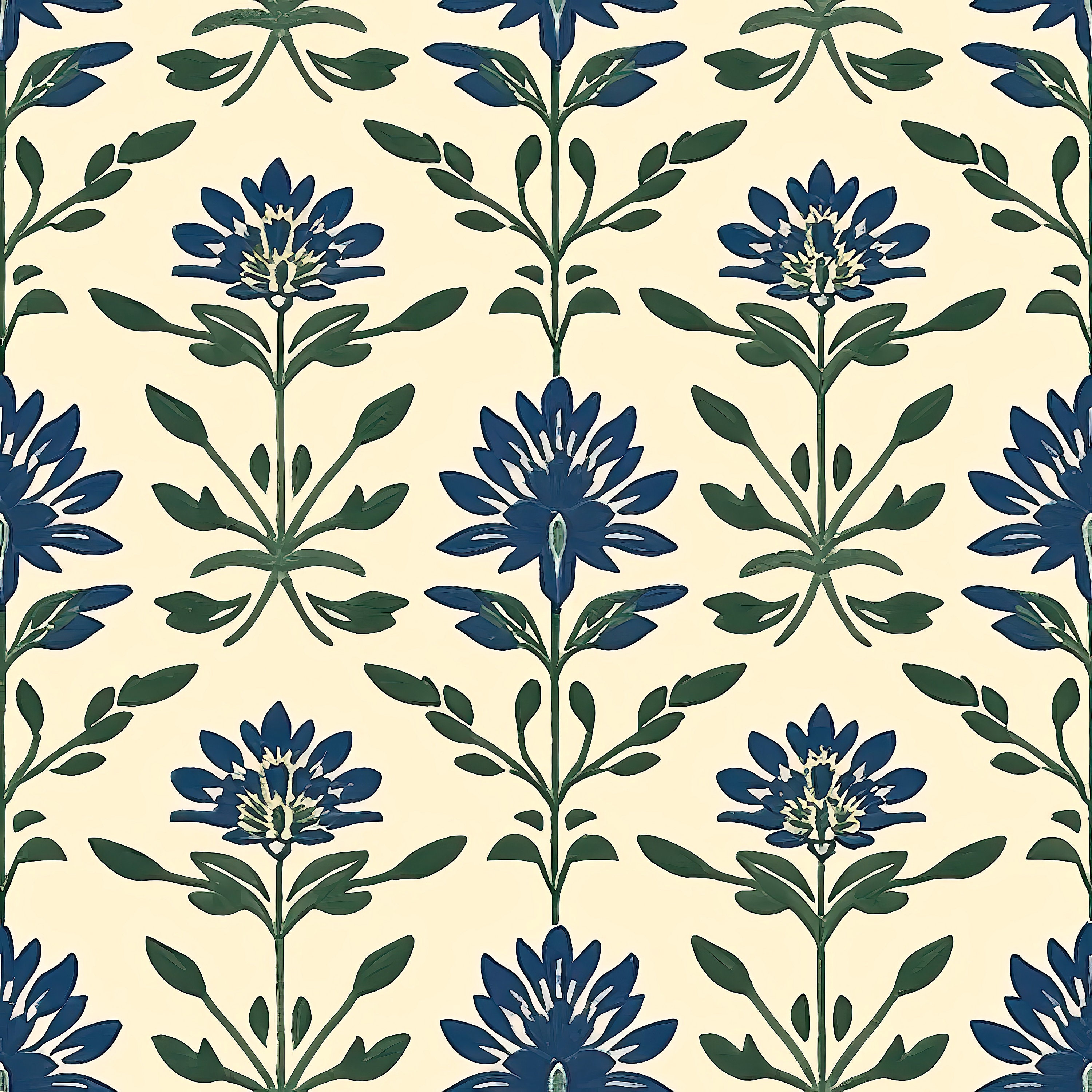 25 Block Print Flower Patterns, Urban Bohemian, the Interior Designer ...