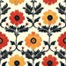 14 Country Flower Digital Patterns, Americana Autumn Floral Batik ...