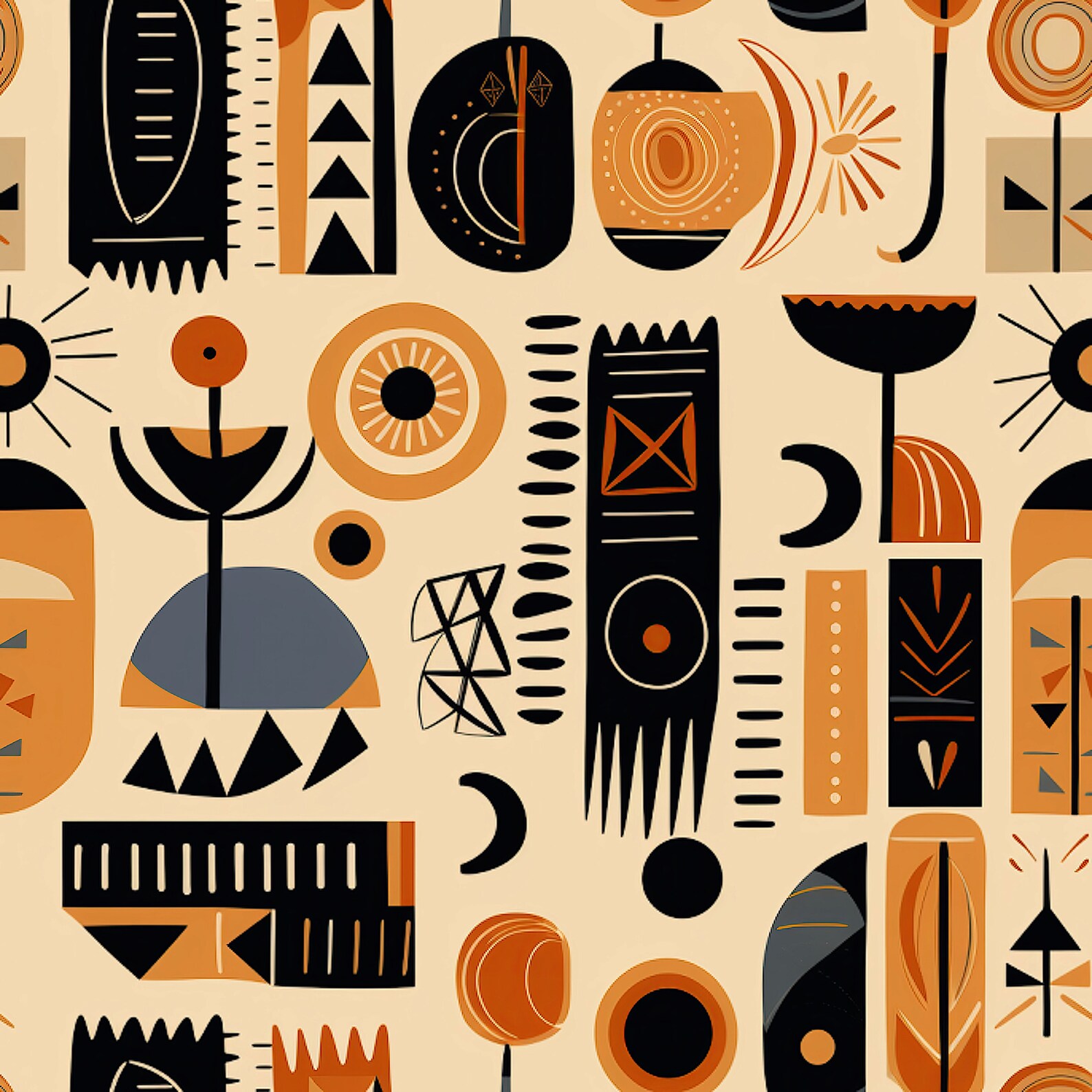 30 Retro Earth Tone Patterns, Urban Bohemian, Boho Chic, Vintage ...