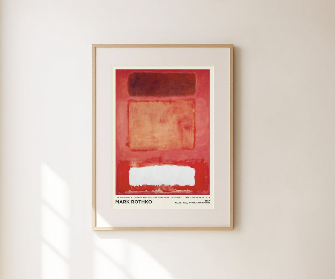 Mark Rothko Print - Maroon Red Painting Large Abstract Wall Art for ...