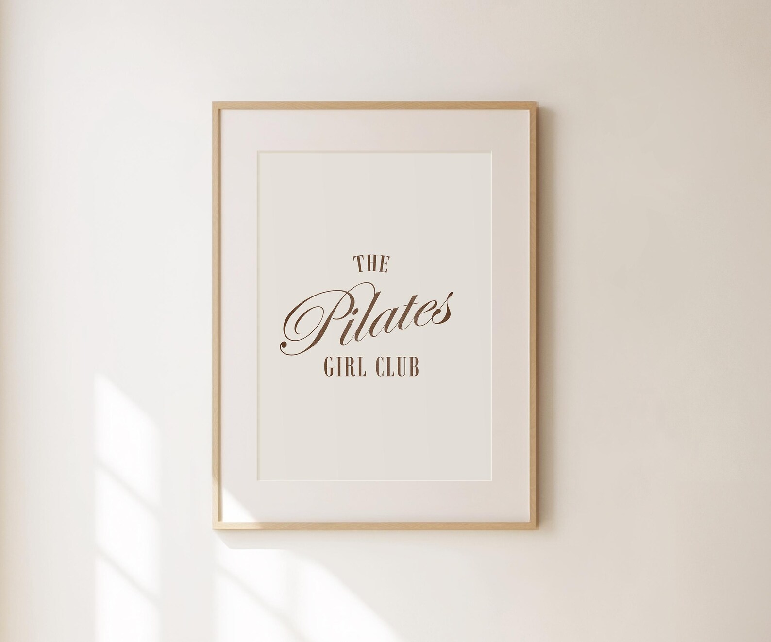 Girly Pilates Club Print - Cute Pilates Wall Art - Aesthetic Pilates ...