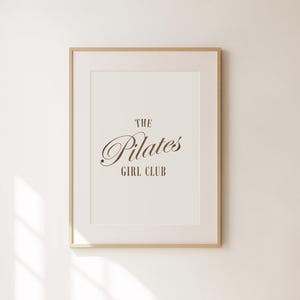 Girly Pilates Club Print - Cute Pilates Wall Art - Aesthetic Pilates ...