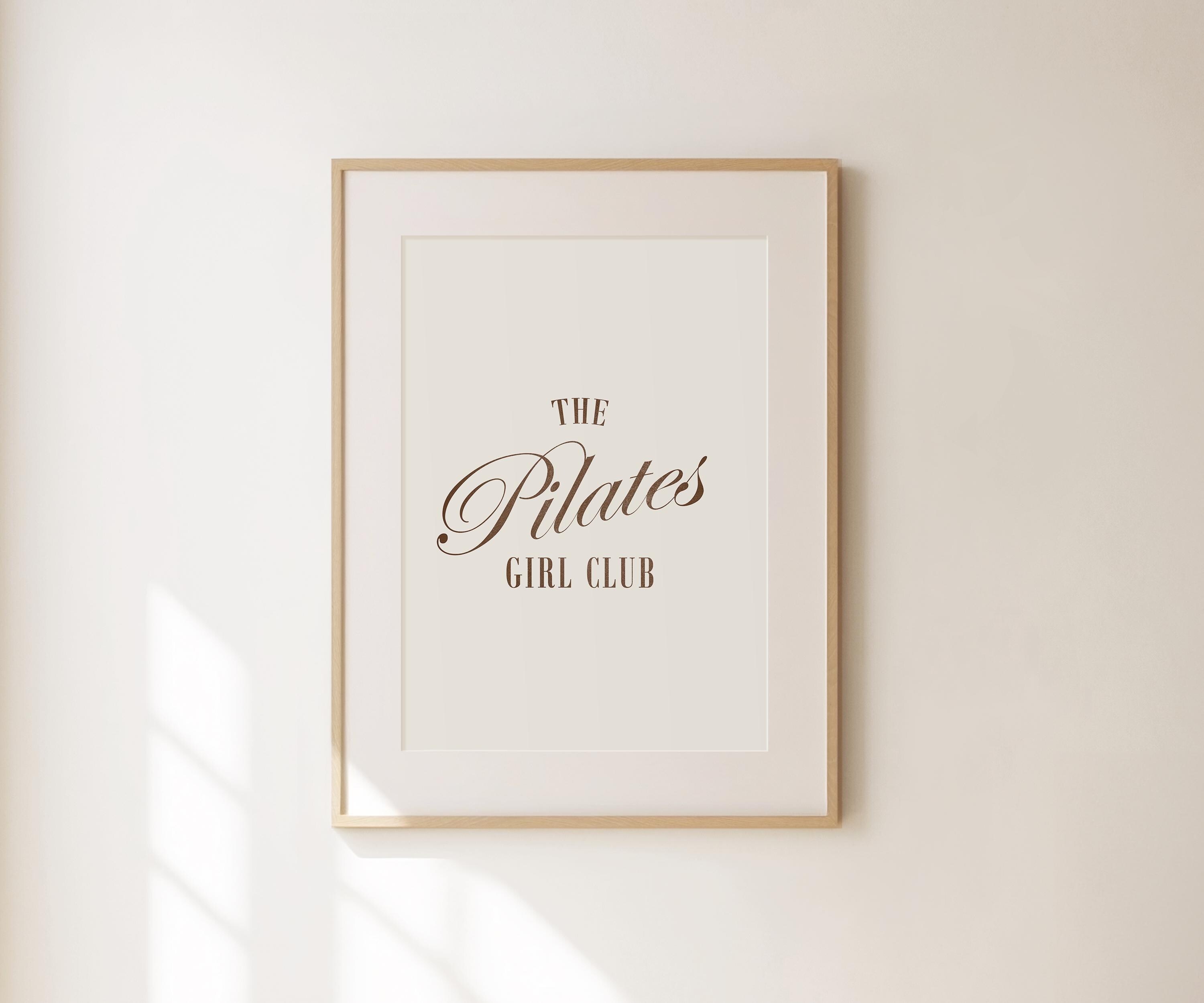Girly Pilates Club Print - Cute Pilates Wall Art - Aesthetic Pilates ...