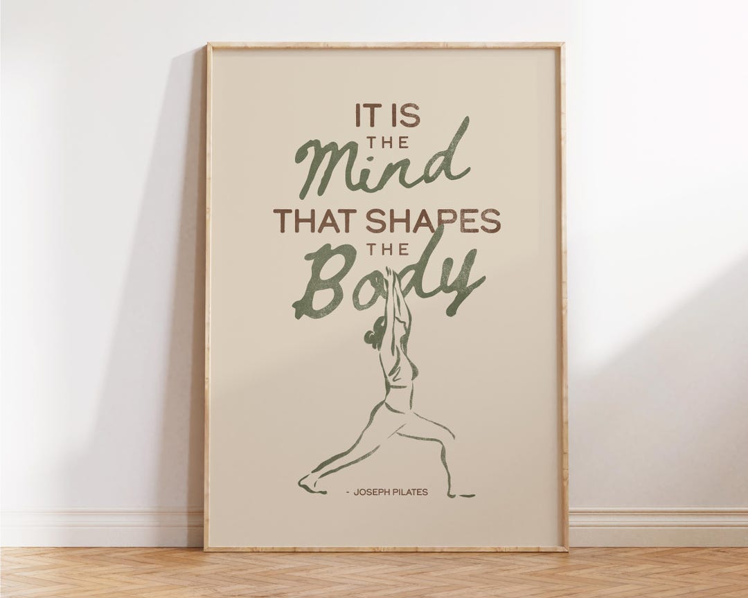 Joseph Pilates Print - Pilates Wall Art - Studio Decor - Gift for ...