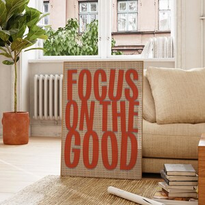 Focus on the Good Print - Self-love Wall Art - Aesthetic Bedroom Decor ...