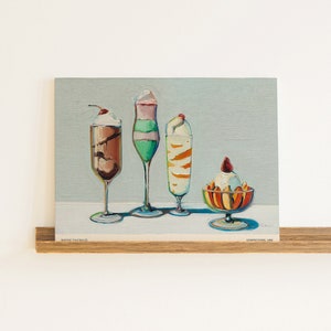 Wayne Thiebaud Print - Vintage Dessert Ice Creams Painting - Kitchen ...