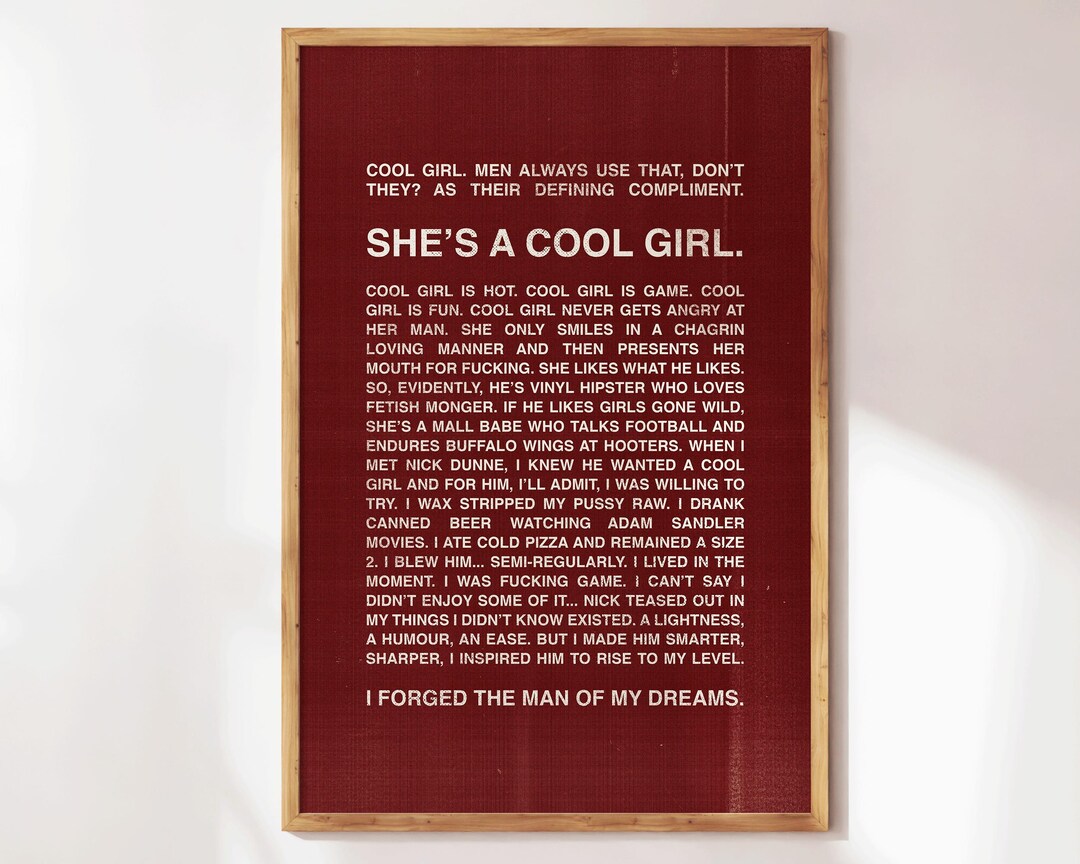She's A Cool Girl Print - Retro Girly Wall Art - Self Love Poster ...