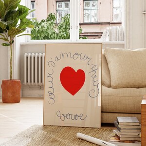 Henri Matisse Print - Love Wall Art - Large Heart Wall Art Painting for ...