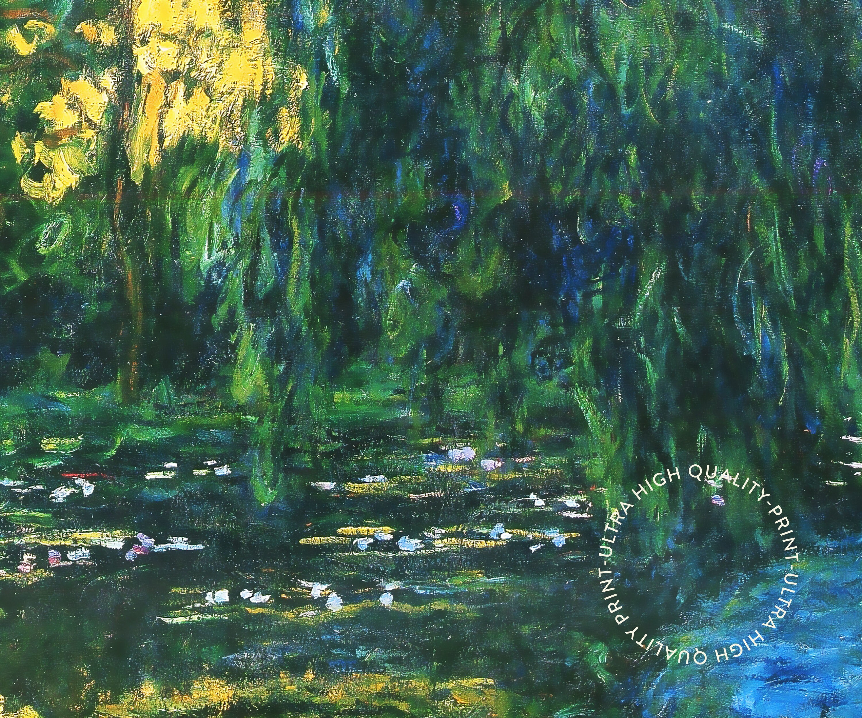 Claude Monet Print - Weeping Willow Poster - Vintage Landscape Forest ...