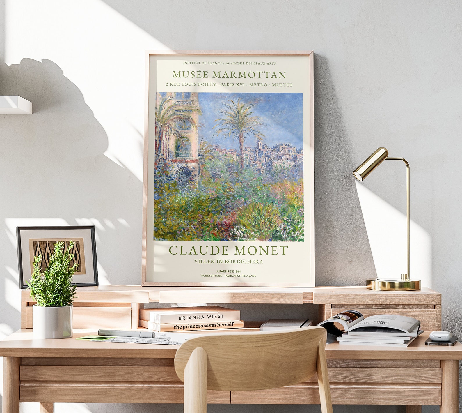 Claude Monet Print - Vintage Beautiful Garden Painting - Nature Wall ...