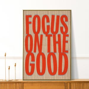 Focus on the Good Print - Self-love Wall Art - Aesthetic Bedroom Decor ...