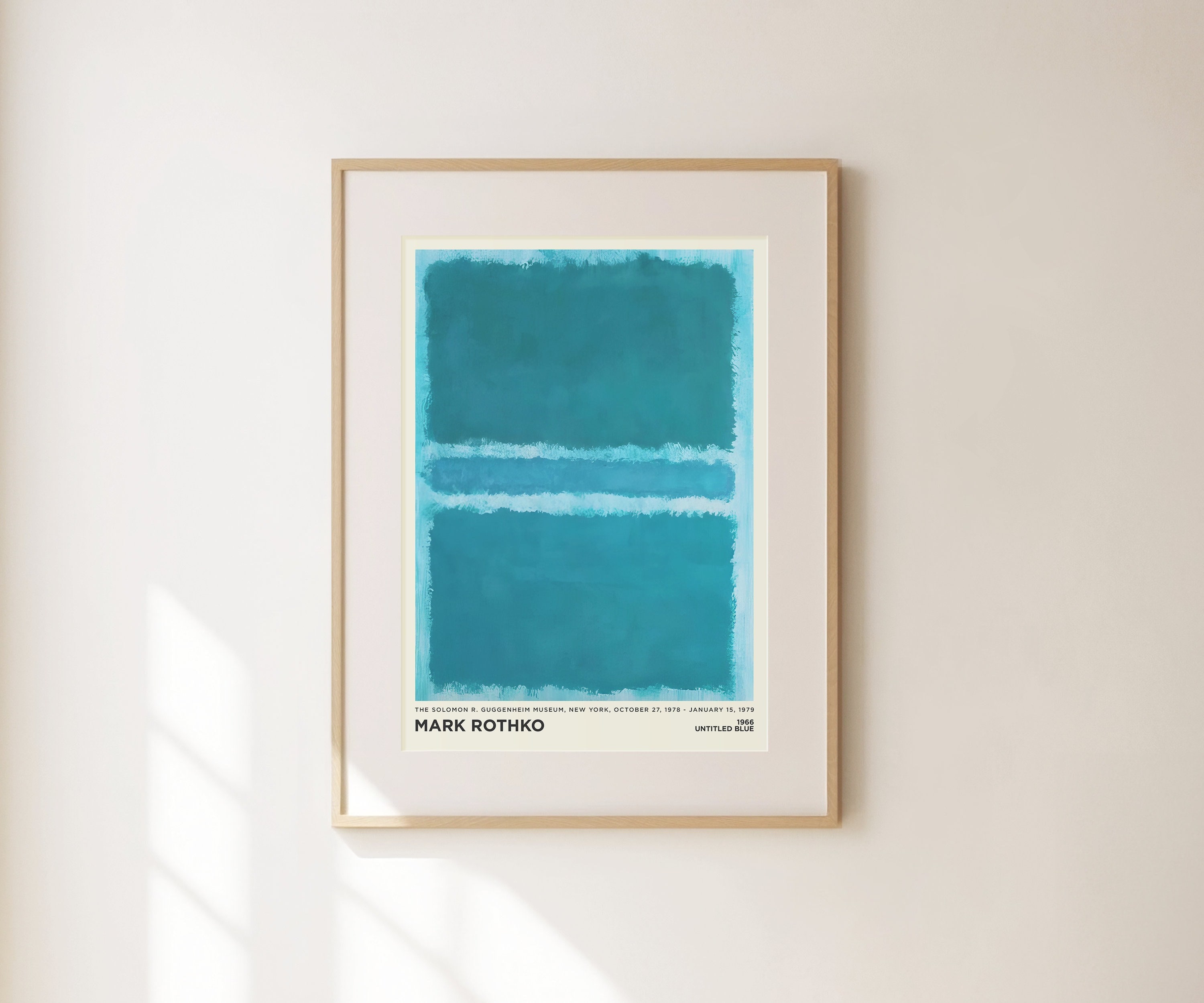 Mark Rothko Print Blue Painting Large Abstract Wall Art for Living Room ...