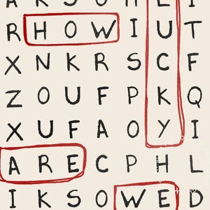 How Lucky Are We - Lucky Print - Funny Living Room Decor - Crossword ...