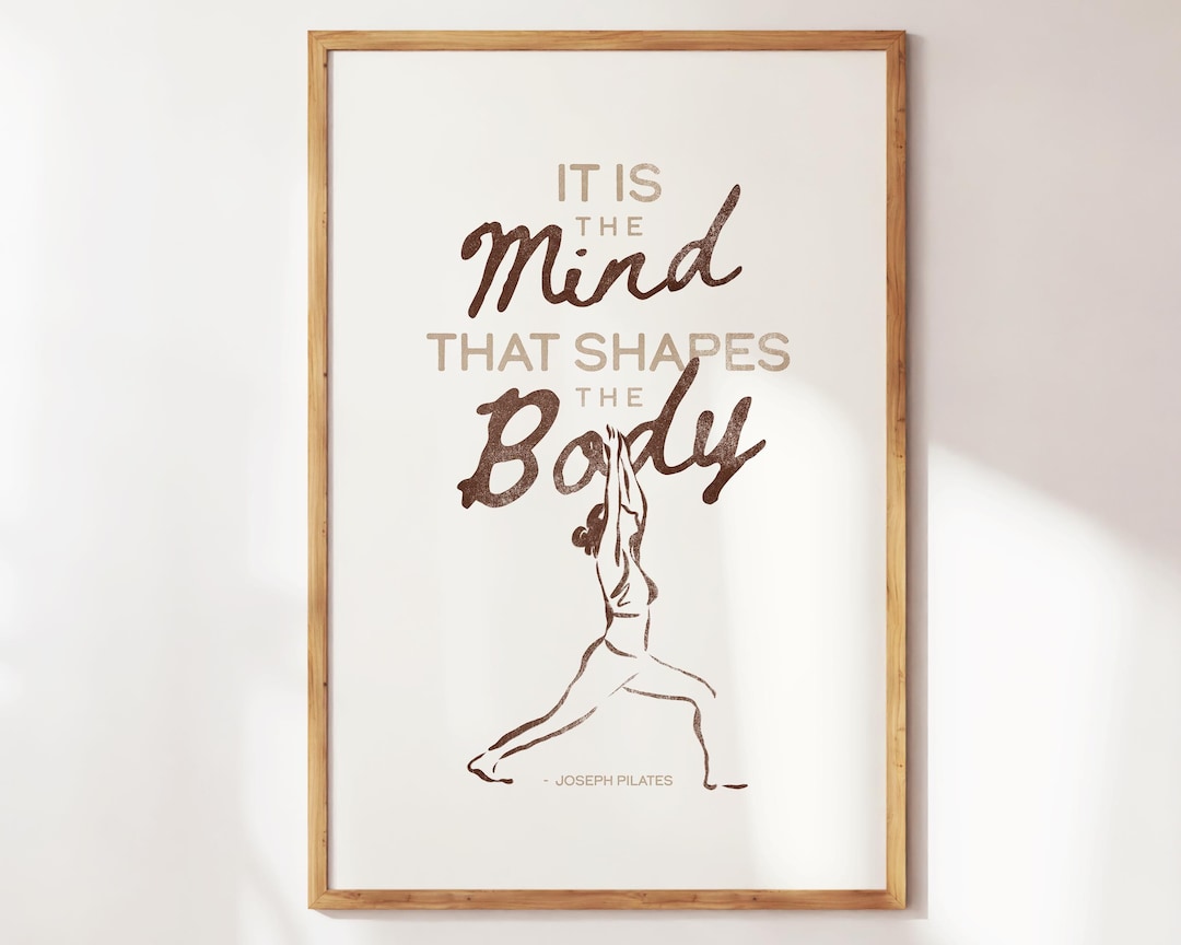 Joseph Pilates Print - Pilates Wall Art - Studio Decor - Gift for ...