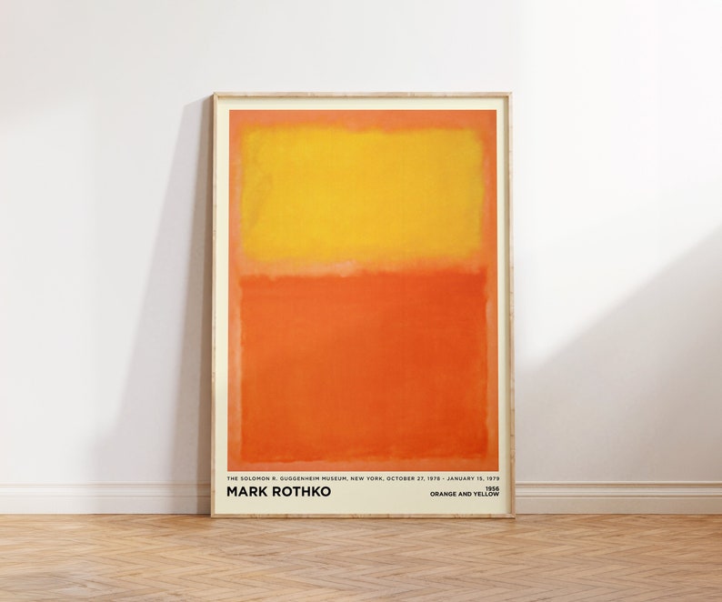 Mark Rothko Print - Orange Yellow Painting Large Abstract Wall Art for ...