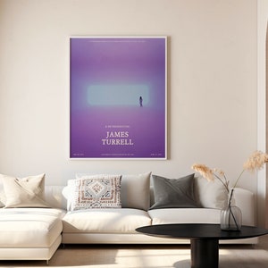 James Turrell Print - Purple Light Poster - Contemporary Modern Wall ...