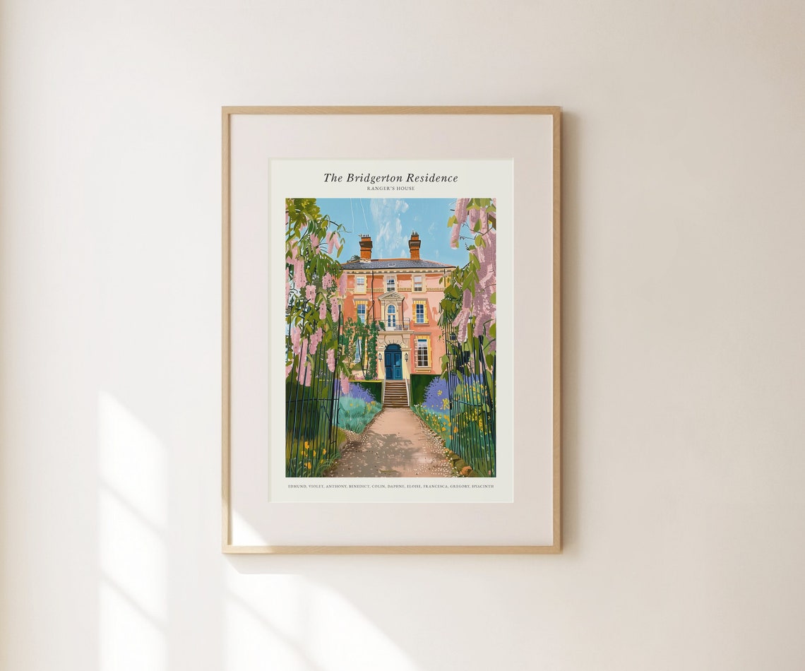 Bridgerton Prints - Bridgerton Merch - Bridgerton Residence House ...
