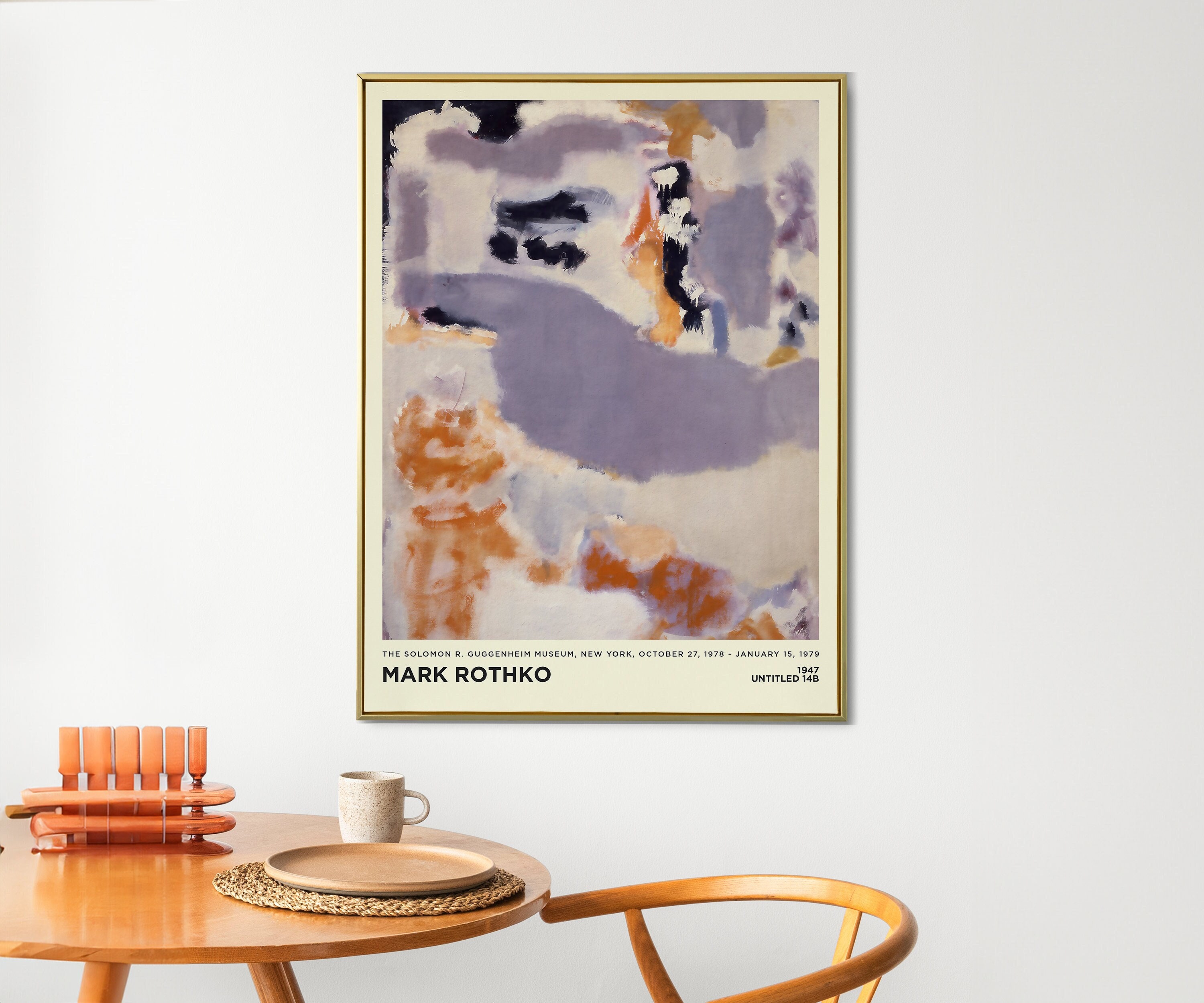 Mark Rothko Print Purple Painting Large Abstract Wall Art for Living ...