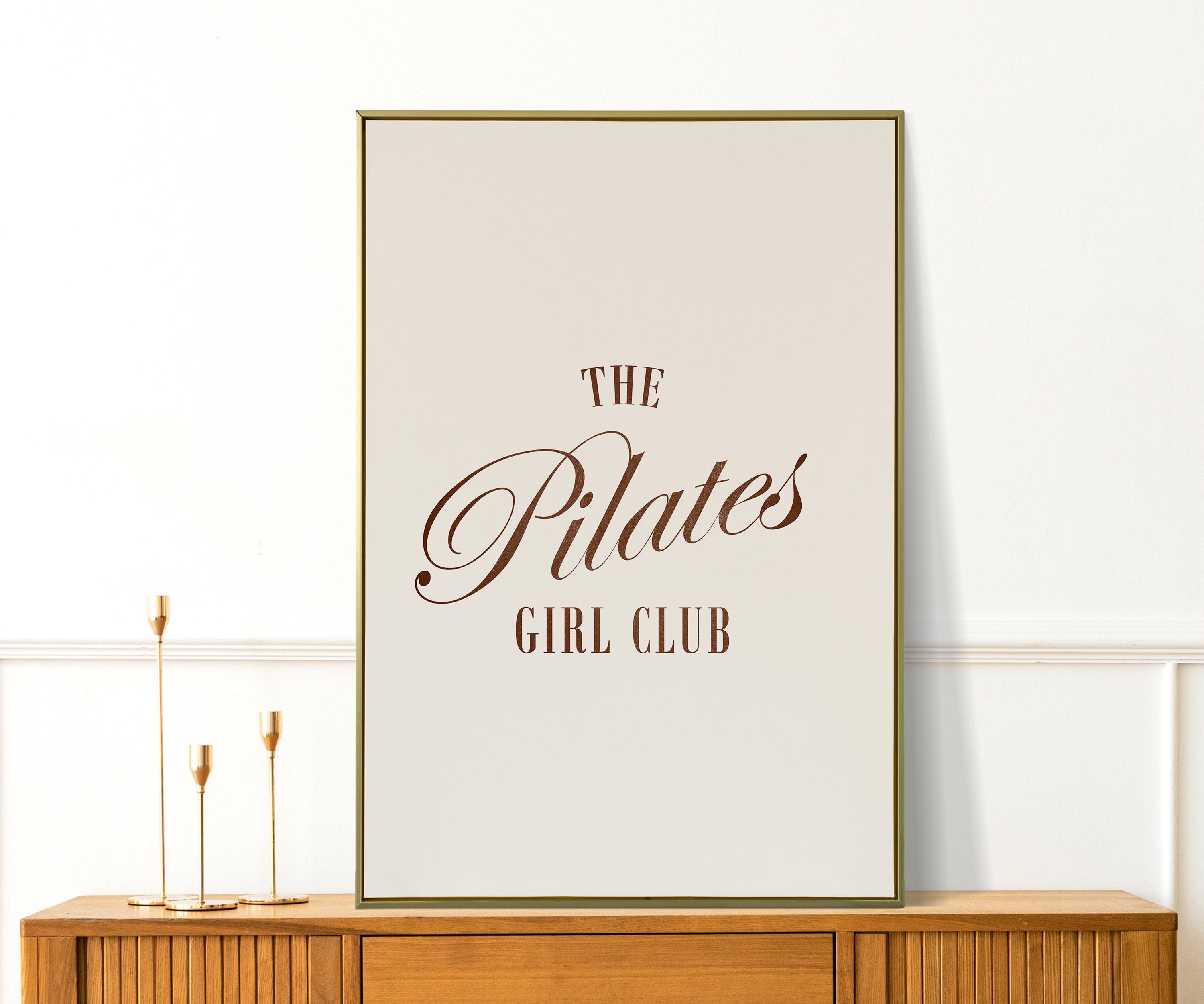 Girly Pilates Club Print - Cute Pilates Wall Art - Aesthetic Pilates ...