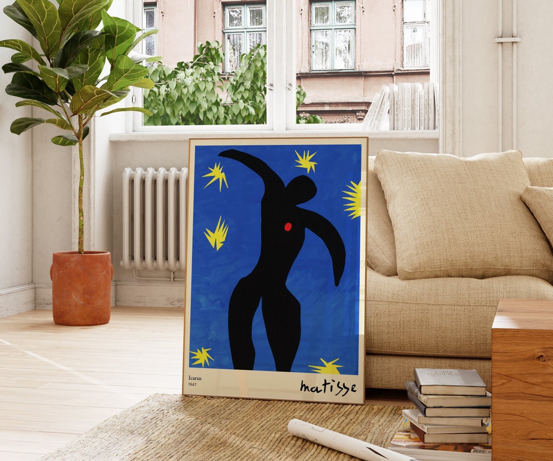 Henri Matisse Print - Icarus Wall Art - Blue Abstract Wall Art for ...