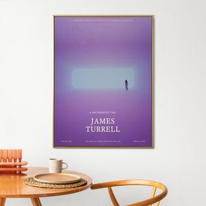 James Turrell Print - Purple Light Poster - Contemporary Modern Wall ...