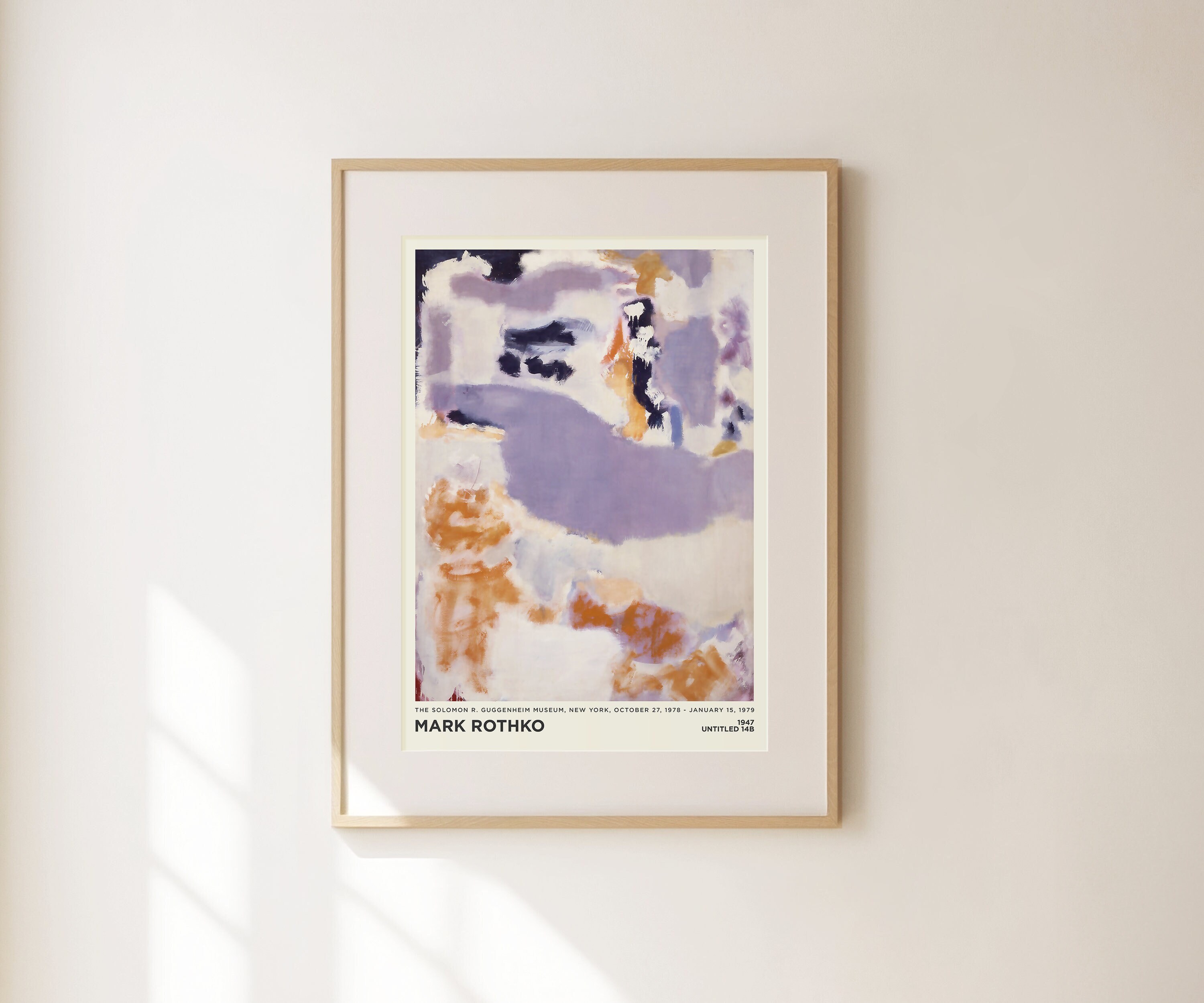 Mark Rothko Print Purple Painting Large Abstract Wall Art for Living ...