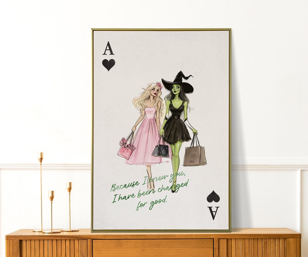 Wicked Poster - Wicked Playing Card Wall Art - Wicked Merch - Wizard of ...