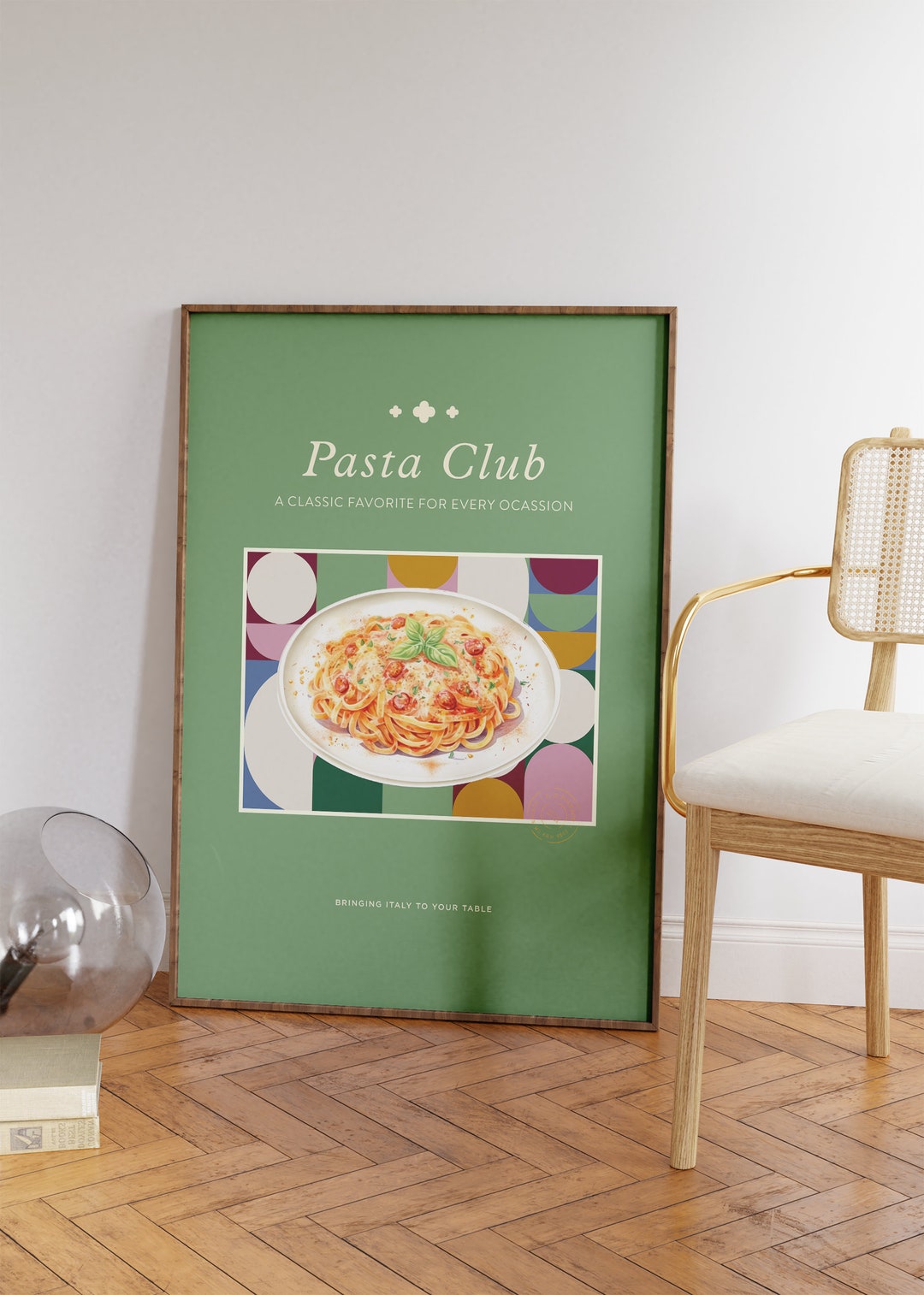 Kitchen Prints - Retro Pasta Prints - Vintage Mid Century Modern ...