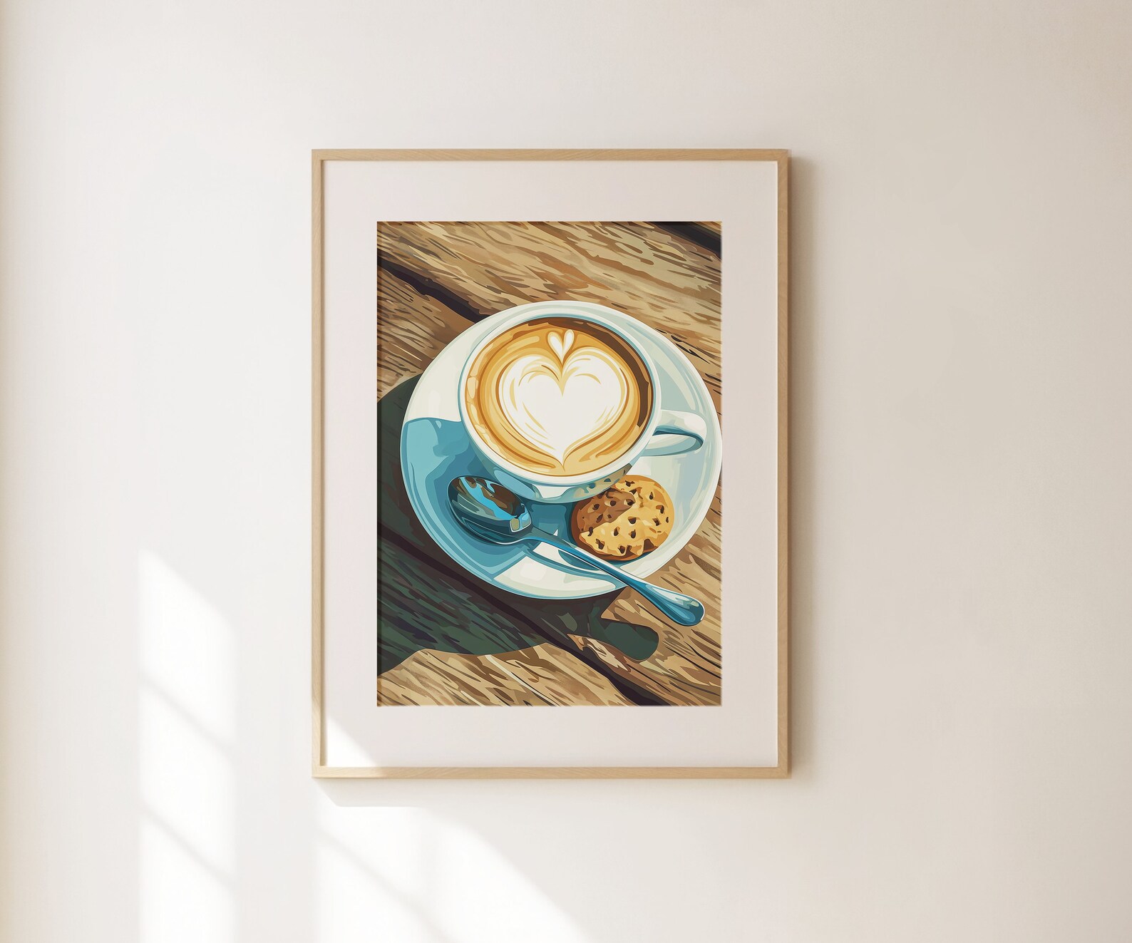 Coffee Print for Kitchen and Dining Room Decor Vintage Latte Coffee ...