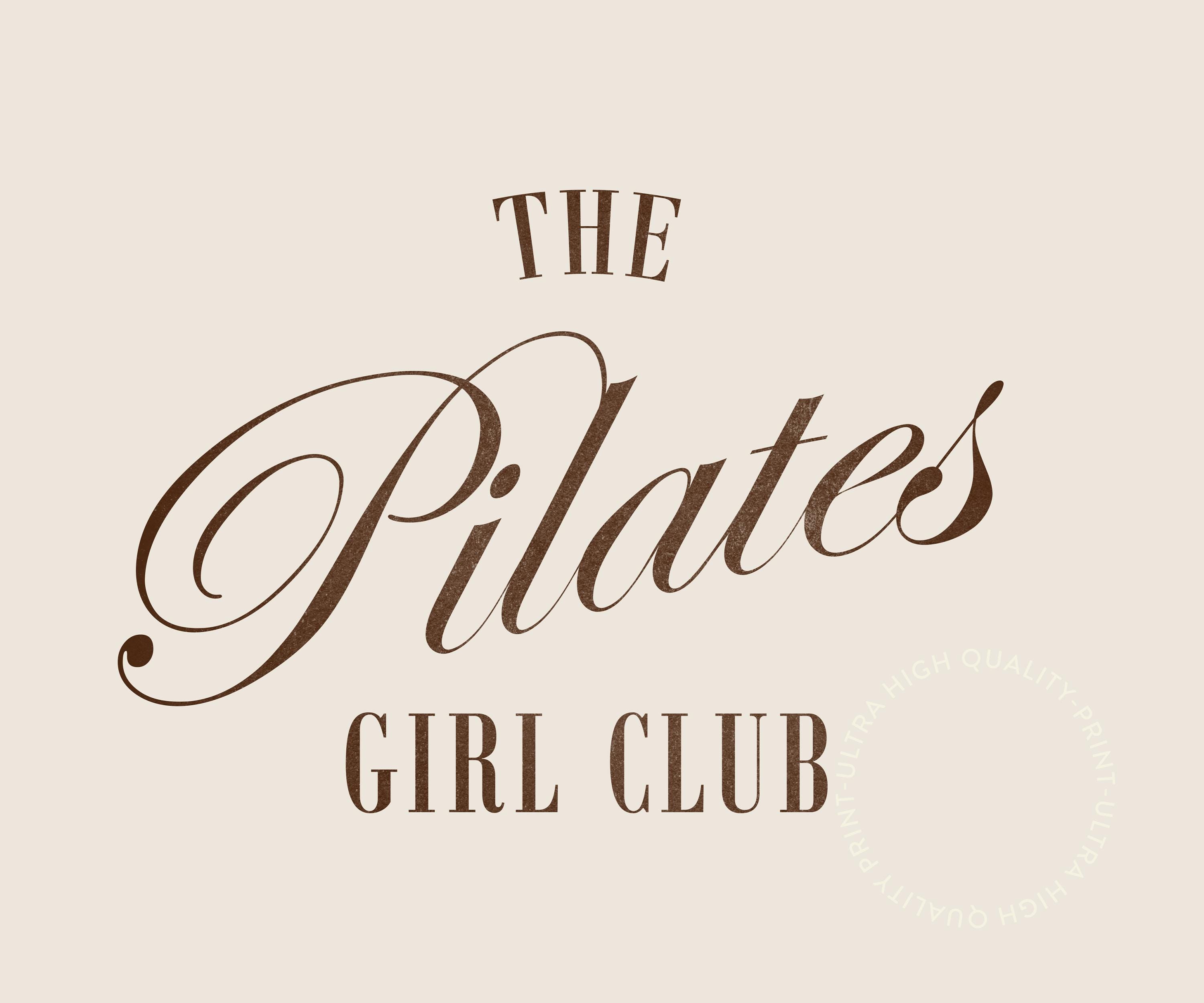 Girly Pilates Club Print - Cute Pilates Wall Art - Aesthetic Pilates ...