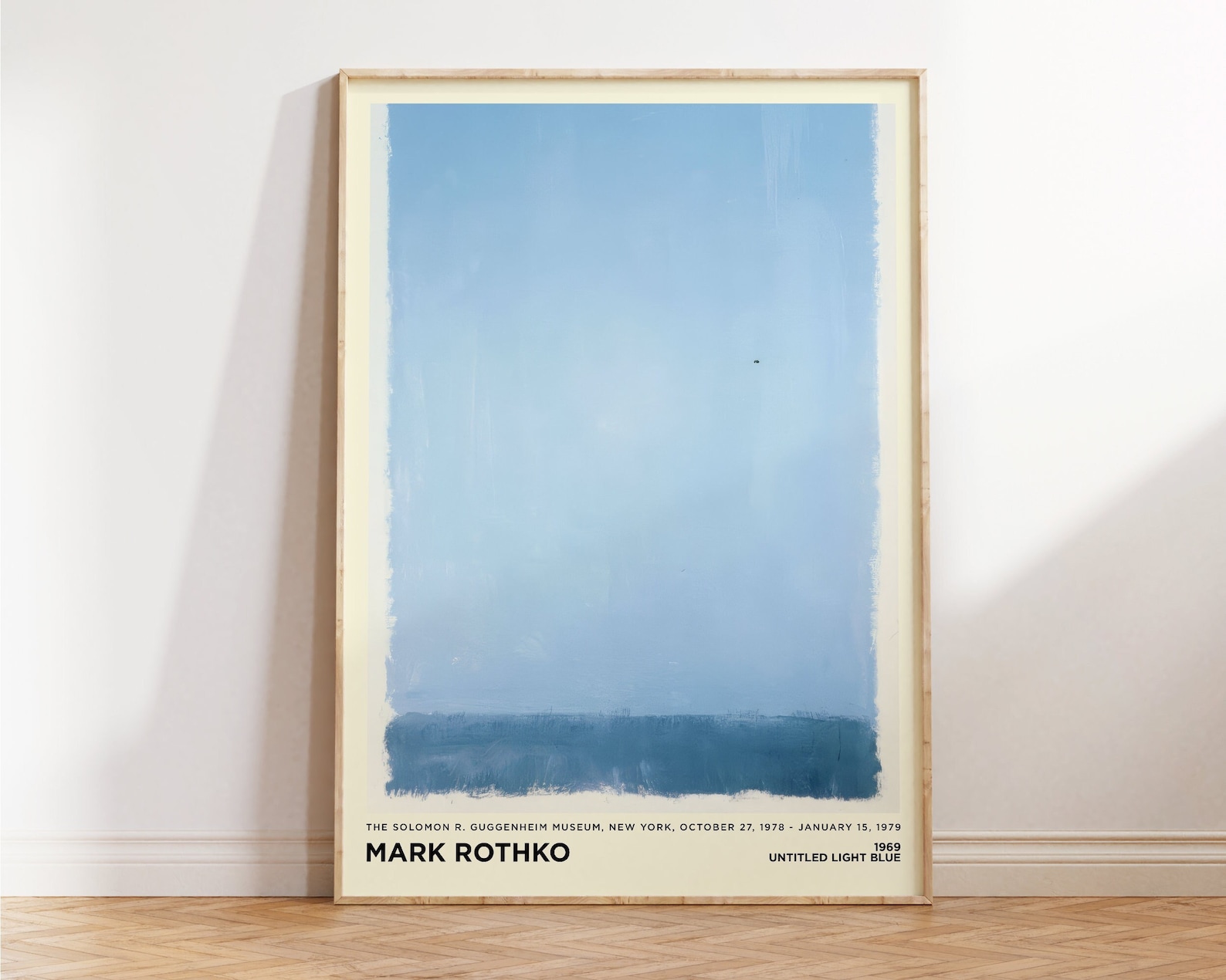 Mark Rothko Print Light Blue Beige Painting Large Abstract Wall Art for ...