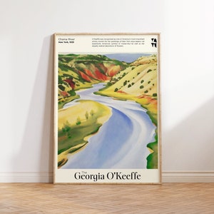 Georgia O'keeffe Print - Chama River Print - Vintage Abstract Wall Art ...